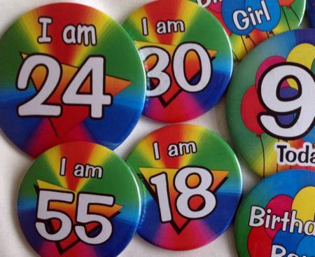 Birthday Badges for your Celebrations - Custom Party Wear