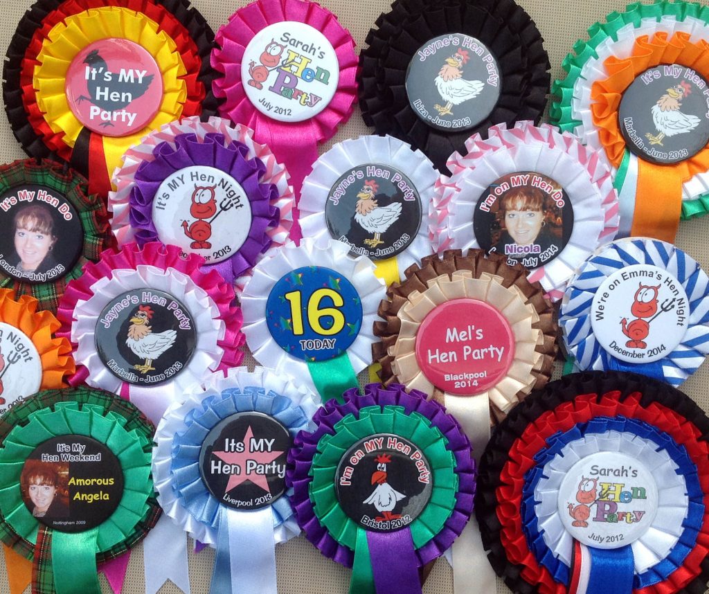 Hen Night Rosettes - Custom Party Wear