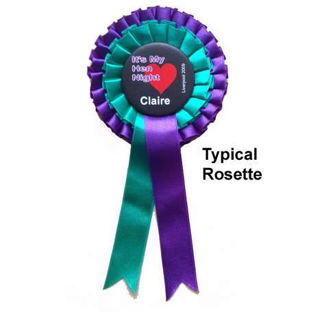 Hen Party Rosettes | Personalised Bride To Be Rosettes, UK