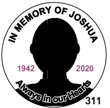 Funeral badge designas. Upload your photograph and select your text